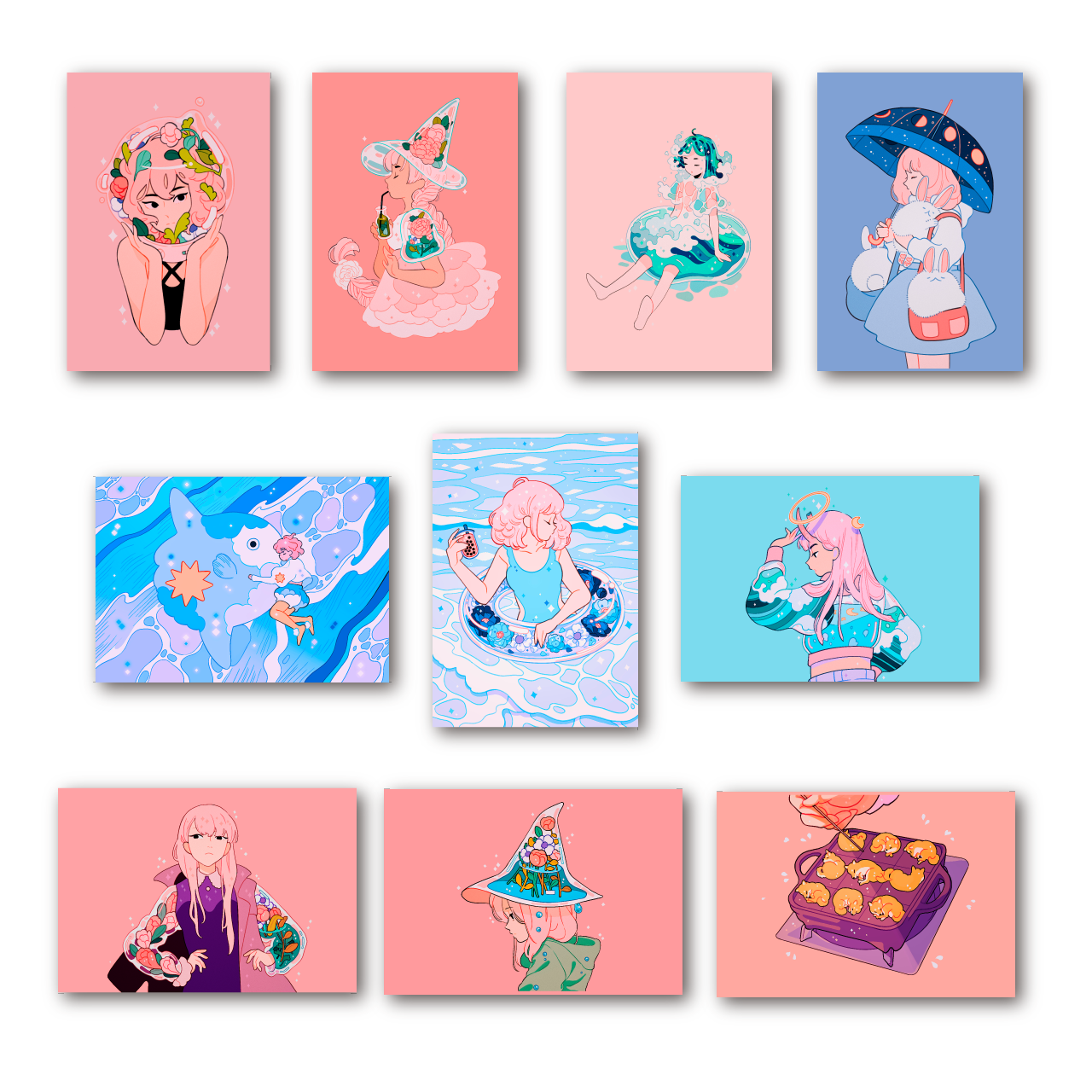 Postcard Set / 10 types – CARTON e.U.